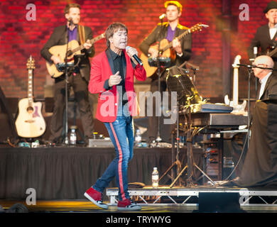 Cliff Richard performing at Hampton Court Palace Festival 2013 ...