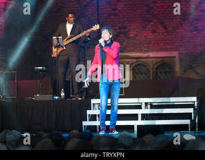 Cliff Richard performing at Hampton Court Palace Festival 2013 ...