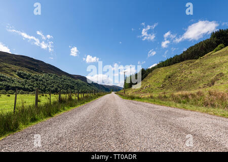 A summer morning through pastoral Strathconon, Ross and Cromarty ...