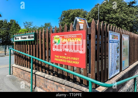 Talyllyn Railway, Tywyn, Gwynedd, Wales. This was the first preserved ...