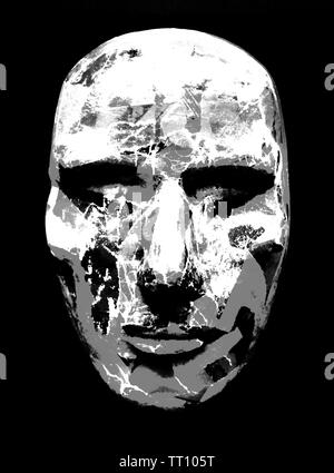 Human Mask Psychology Face Close Up Stock Photo - Alamy