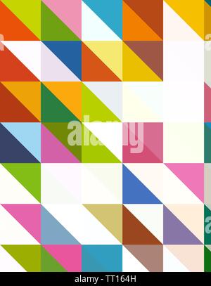 squares and triangles isometric abstract conceptual colorful background ...