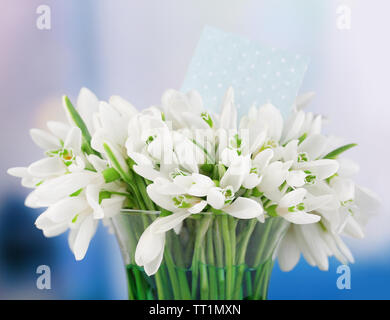Beautiful snowdrops on light background Stock Photo - Alamy