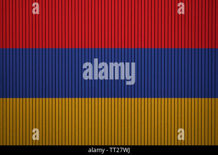 Armenia flag painted on the cracked grunge concrete wall Stock Photo ...