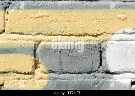 Colorful painted brick wall close up. Abstract background Stock Photo ...