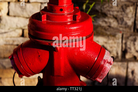 Red fire hydrant in Budapest ,Hungary Stock Photo - Alamy