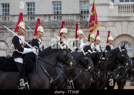 The Queen's Life Guard change ceremony on Horse Guards Parade, London ...