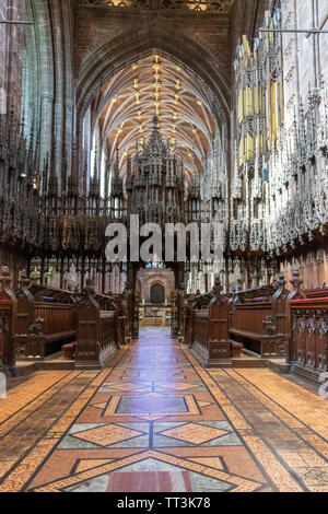Interior of Chester Cathedral, (Cathedral Church of Christ and the ...