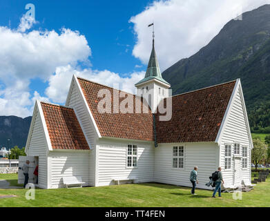 Olden old church (1759), in Olden, Norway Stock Photo - Alamy