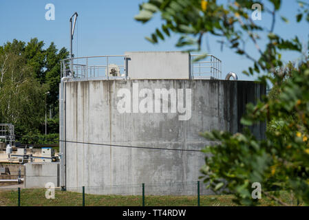 Water reprocessing station, Saint-Germain au Mont d'Or, Rhone, France ...