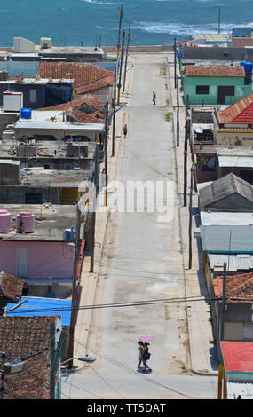 Panoramic view over the village of Gibara, Holguín province, Southern ...