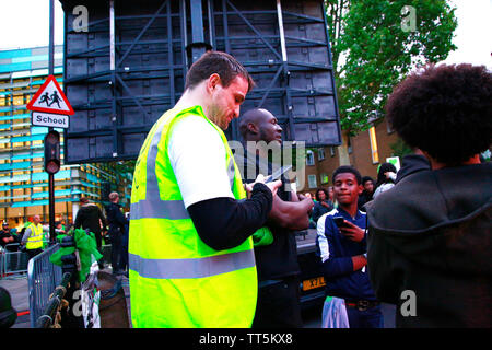 Rapper Stormzy attends the second anniversary of the Grenfell Fire ...