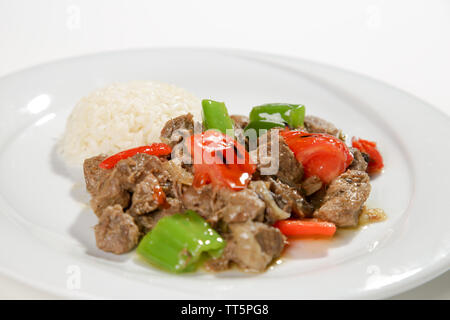 lamb saute turkish kebab cuisine Stock Photo - Alamy