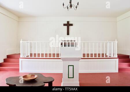 Altar of Palapala Ho'omau Church in Maui, Hawaii Stock Photo - Alamy