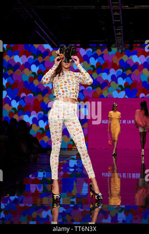 MIAMI, FL May 29-June 2. A model walks during Miami Fashion Week 2019 ...