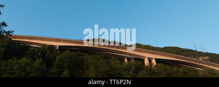 Switzerland highway viaduct traffic Lac de la Gruyére autumn bridge ...