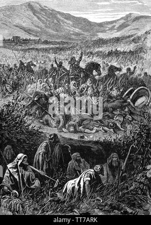 Battle of Michmash, 1025 BC Stock Photo - Alamy