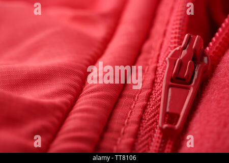 Zipper on clothes close up Stock Photo - Alamy