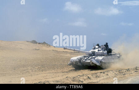 5th November 1993 An Indian T-72 Ajeya (T-72M) Main Battle Tank in ...