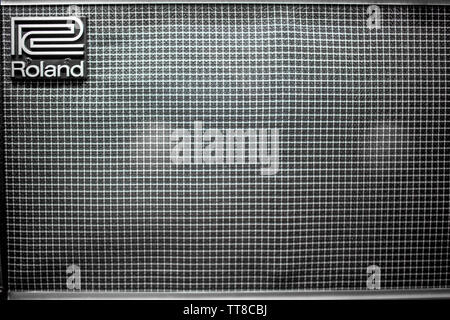 electric guitar amp amplifier texture pattern front Stock Photo - Alamy