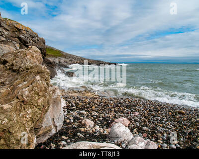 Limeslade Bay, a small beach on the Gower Peninsula near Mumbles and ...