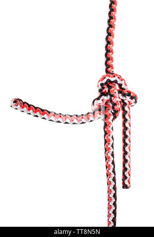 Heaving line knot isolated on white background Stock Photo - Alamy