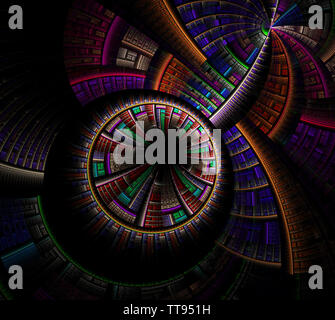 Abstract fractal wheel and spokes graphic. abstract symbols for use ...