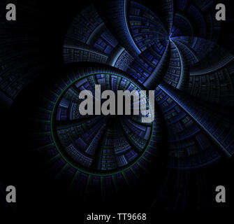 Abstract fractal wheel and spokes graphic. abstract symbols for use ...