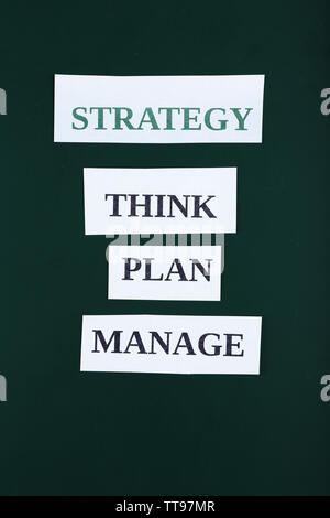 Themed words on blackboard background Stock Photo - Alamy