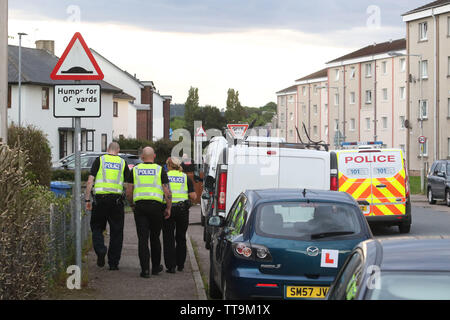 Inverness, UK. 15th June, 2019. There was a large police operation in ...