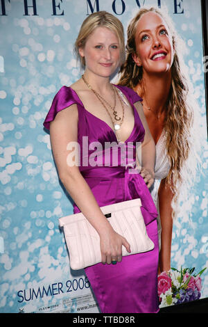 Mimi Gummer at the premiere of "Mamma Mia!" at The Ziegfield Theater in ...