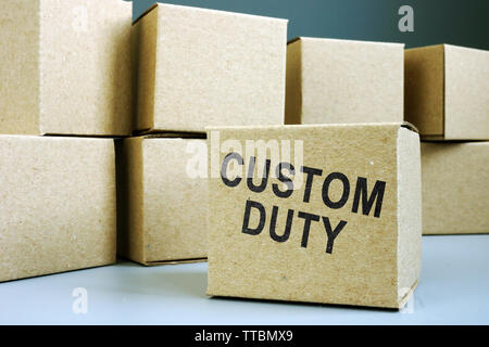 Customs Declaration Form Invoice Freight Parcel Concept Stock Photo - Alamy