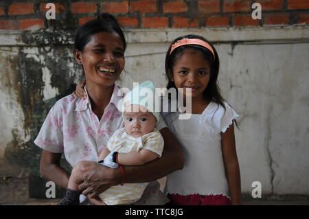 Cambodian mother with 9 month old mixed race (Asian - Caucasian) son ...