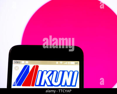 In this photo illustration the Mikuni Corporation logo is seen ...
