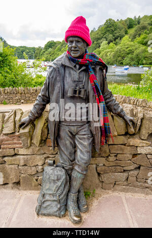 Tom Weir's statue, Balmaha, Loch Lomond, Scotland, UK Stock Photo - Alamy