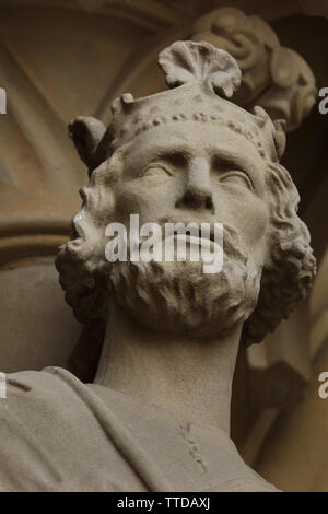 Gothic statue of Saint Henry the Exuberant (Holy Roman Emperor Henry II ...