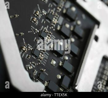 Disassembled computer monitor with internal components, isolated on ...