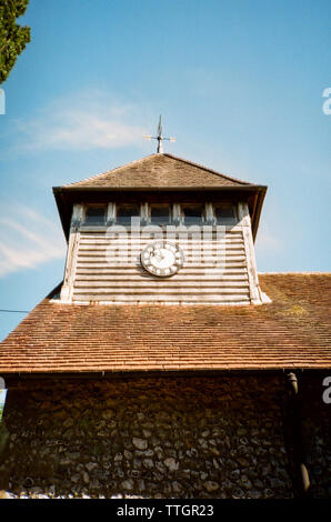 The clocktower of St Andrew's Parish Church in Halstead, Essex, England ...