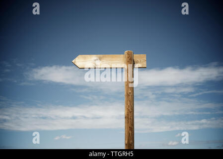 Wooden Road Sign with One Arrow Board Isolated on White Background ...