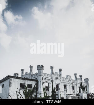 Old ruins of Soldiers Point House, Holyhead, Wales, United Kingdom ...