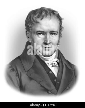 Portrait of Siméon Denis Poisson (1781-1840) a French mathematician ...