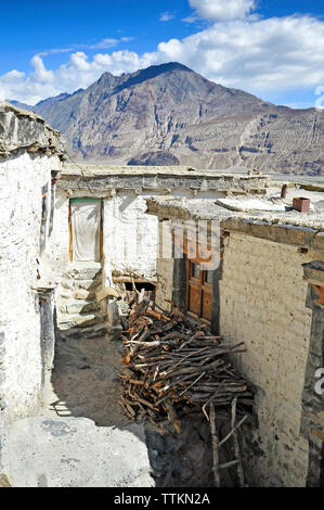 Architectural detail, Diskit Gompa, Nubra Valley - Ladakh, Jammu and ...