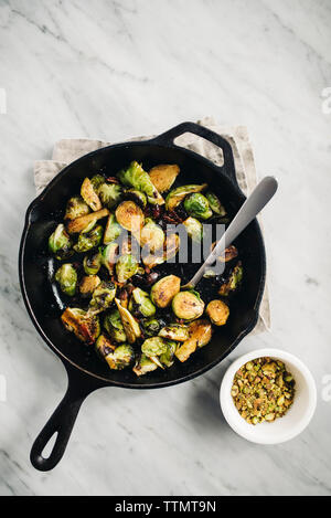 Overhead view, chopped fresh vegetables (carrot, celery, red onion ...