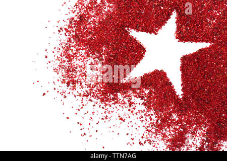Dried sumac with star silhouette on light background Stock Photo - Alamy