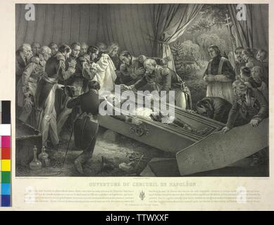 Opening of the coffin of Napoleon I., 1840 Stock Photo: 37003727 - Alamy
