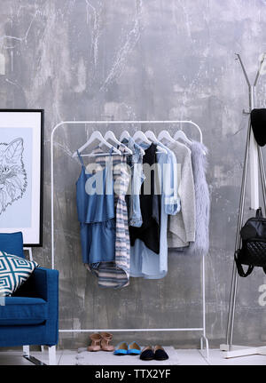 Women shoulder backpack and Wear a hat Background corn fields Stock ...