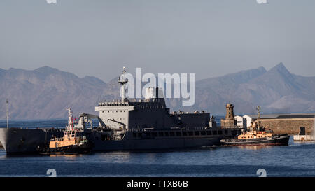 South African warship at Simon's town at the Western Cape Stock Photo ...