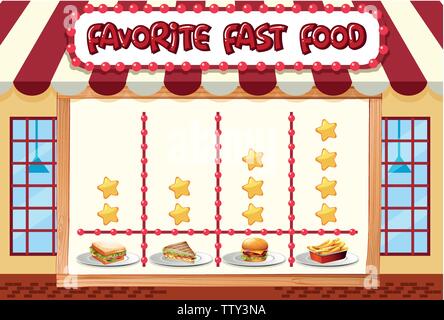 A chart of favorite food Stock Vector Image & Art - Alamy