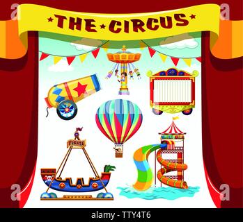 Set of funfair element Stock Vector Image & Art - Alamy