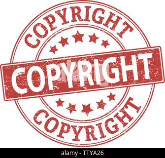 copyright stamp. copyright square grungy blue sign Stock Vector Image ...